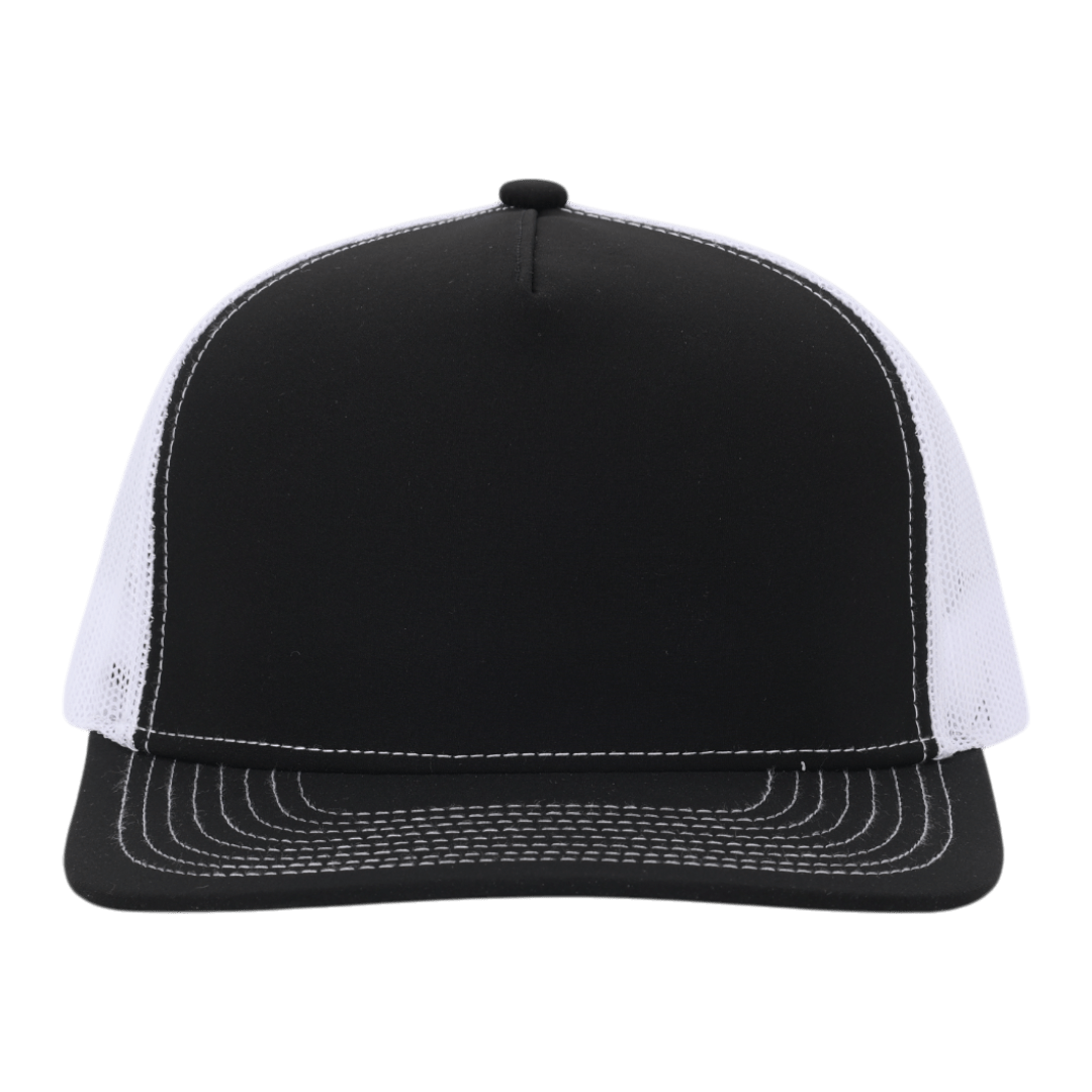 Stealth Black & White Mesh Signature Waterproof Hat – Six Hats Supply Co