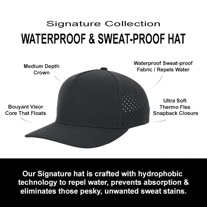 Charcoal Signature Waterproof Hat | Sweat Proof Hats | SixHats Supply ...