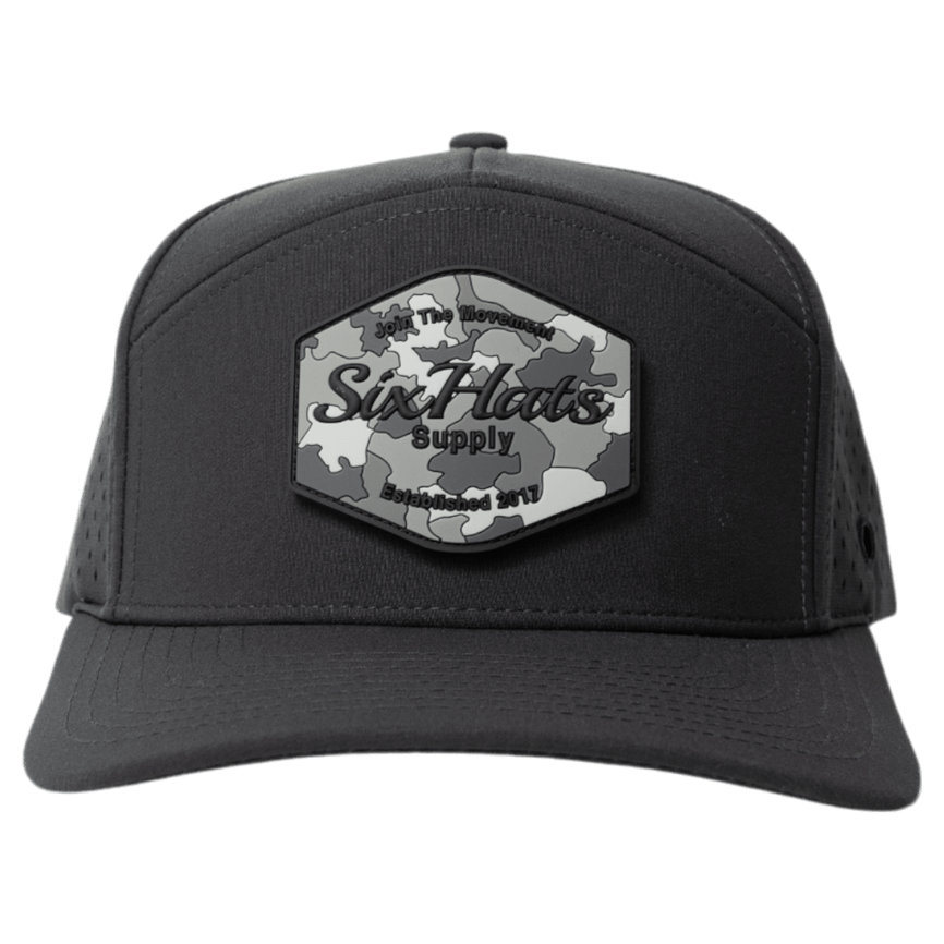 Stealth Black Mesh Signature Waterproof Hat – Six Hats Supply Co