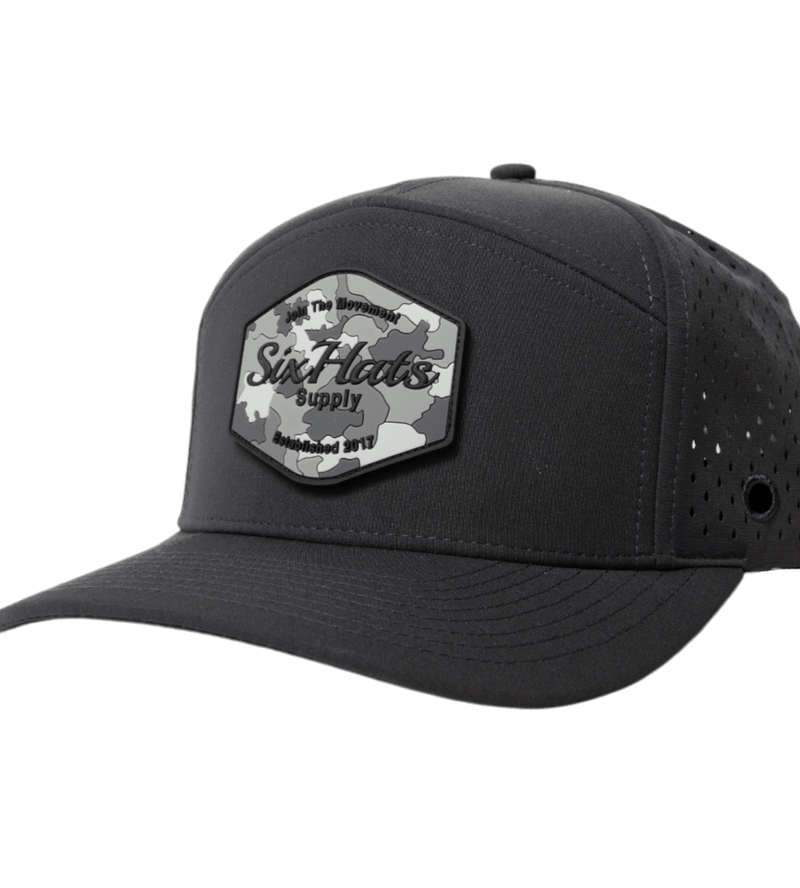Stealth Black Mesh Signature Waterproof Hat – Six Hats Supply Co