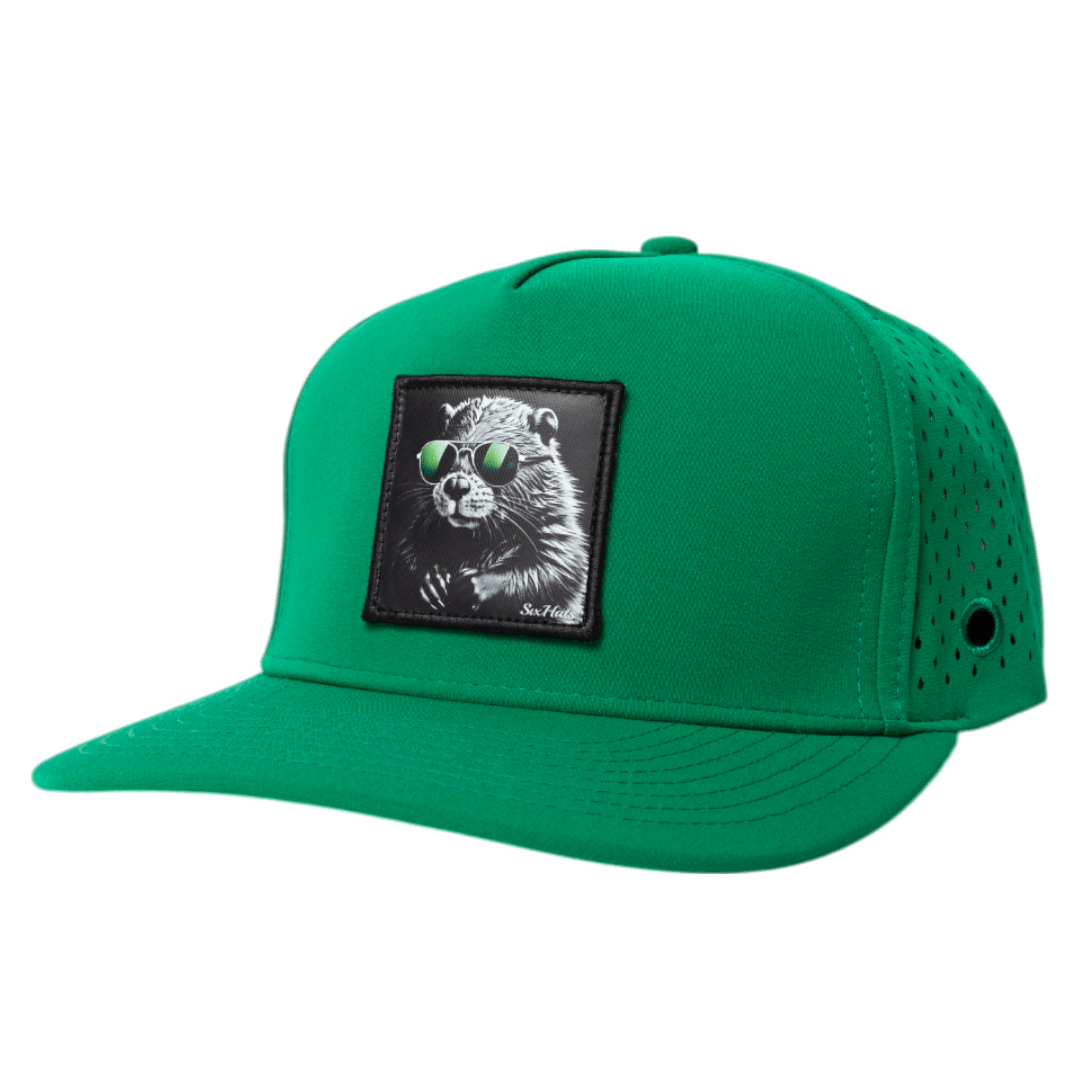 Kelly Green Beaver Signature Hat | Hats That Float | Golf Hat – Six ...